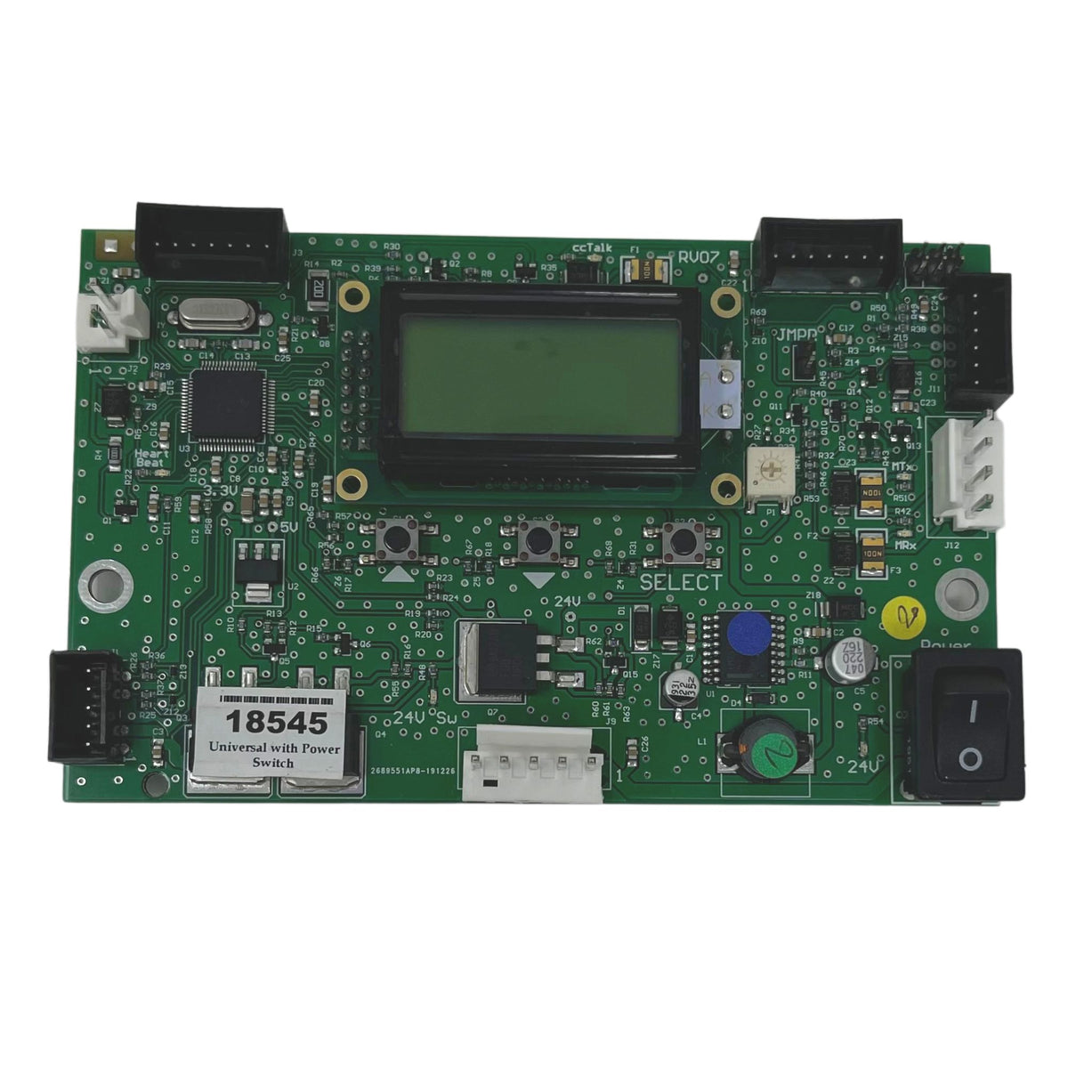 Universal Board with Power Switch – American Changer