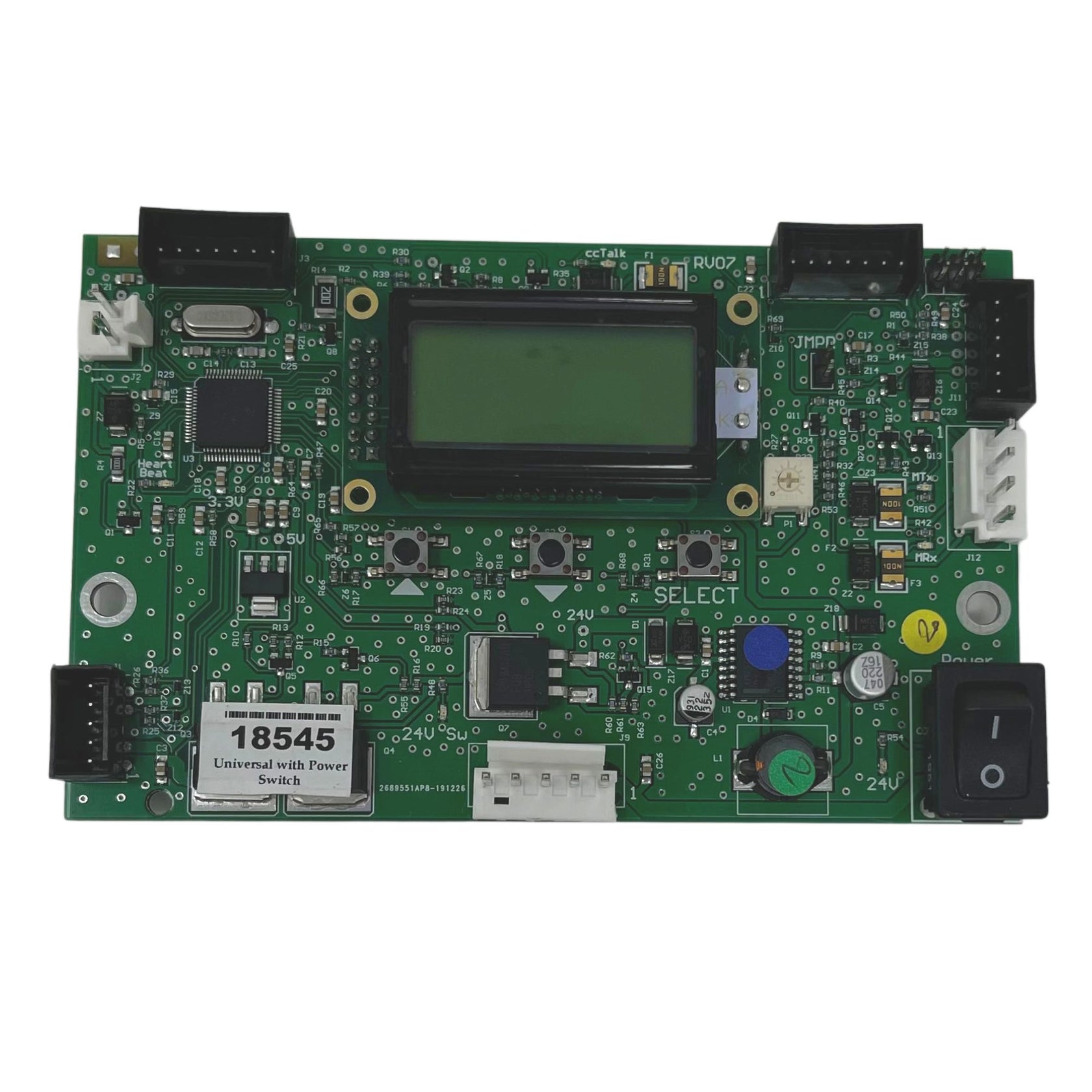 Universal Board with Power Switch – American Changer